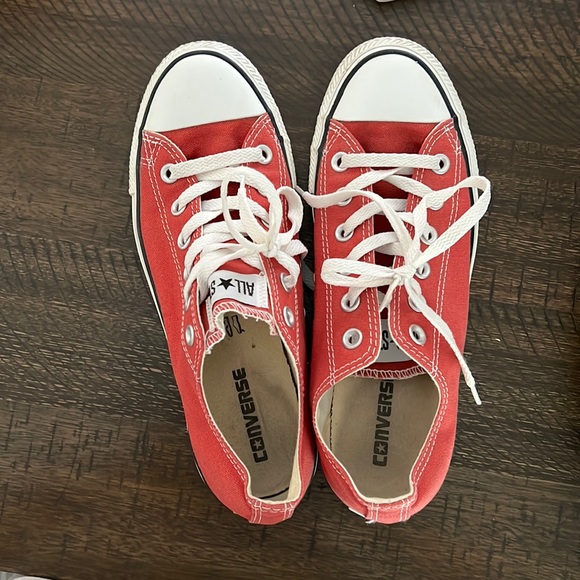 Converse | Shoes | Red Low Rise Converse | Poshmark